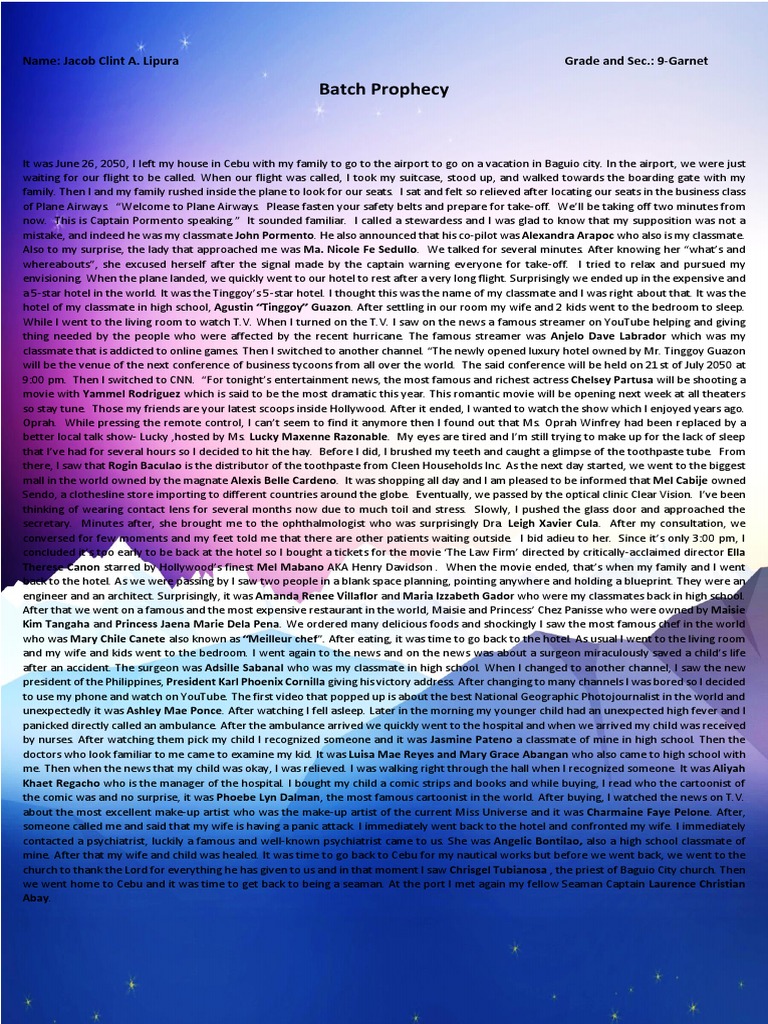 Batch Prophecy | PDF | Business