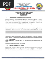 SCRIPT - Moving Up Ceremony | PDF | Language Arts & Discipline