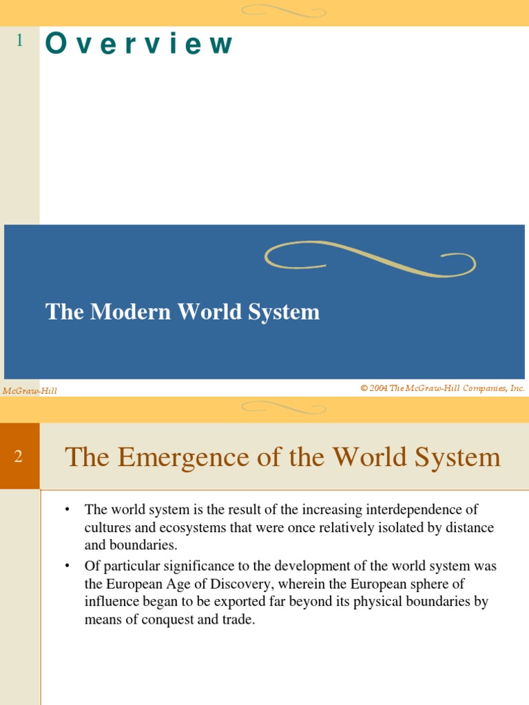 The Modern World System | PDF | World Systems Theory | Colonialism
