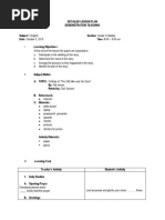 Detailed Lesson Plan Grade 2 English II I. Objectives | PDF | Lesson Plan