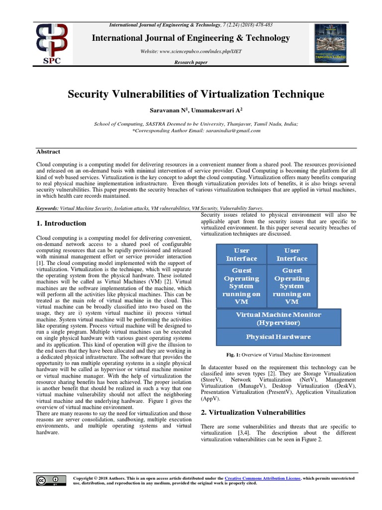 Ijet 12140 PDF | PDF | Virtual Machine | Denial Of Service Attack