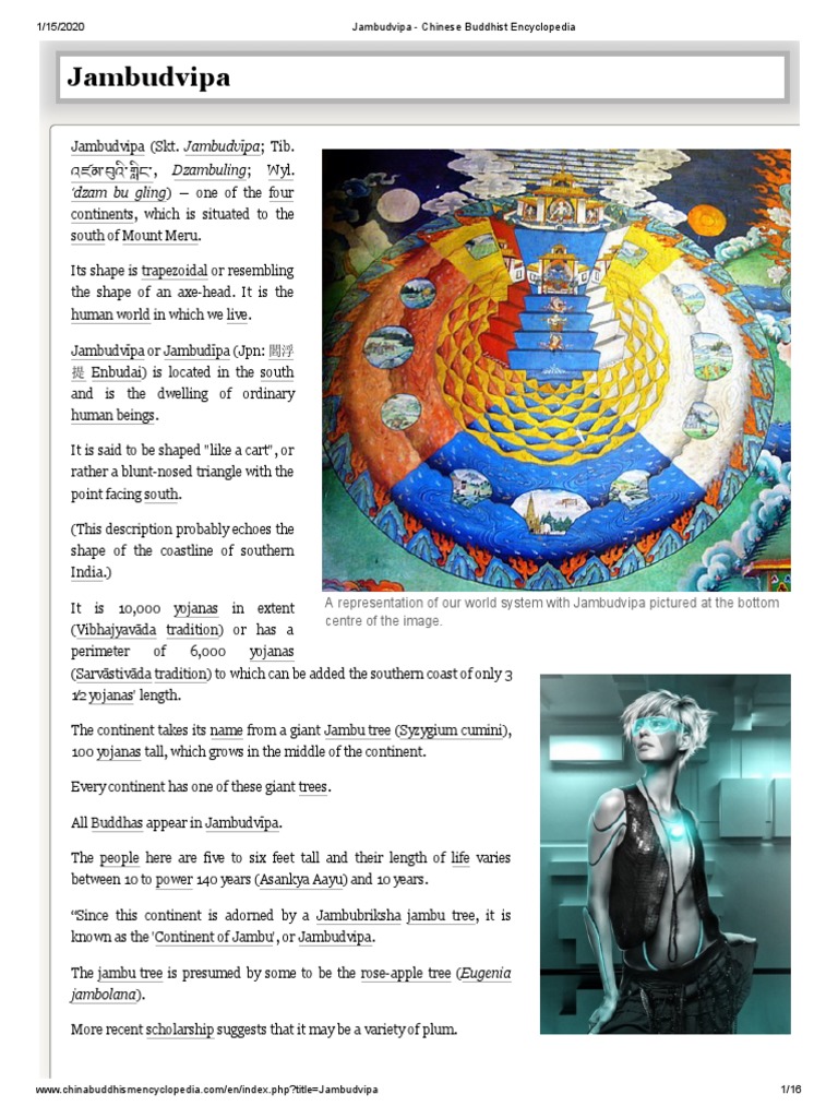 Jambudvipa - Chinese Buddhist Encyclopedia | PDF | Indian Religions ...