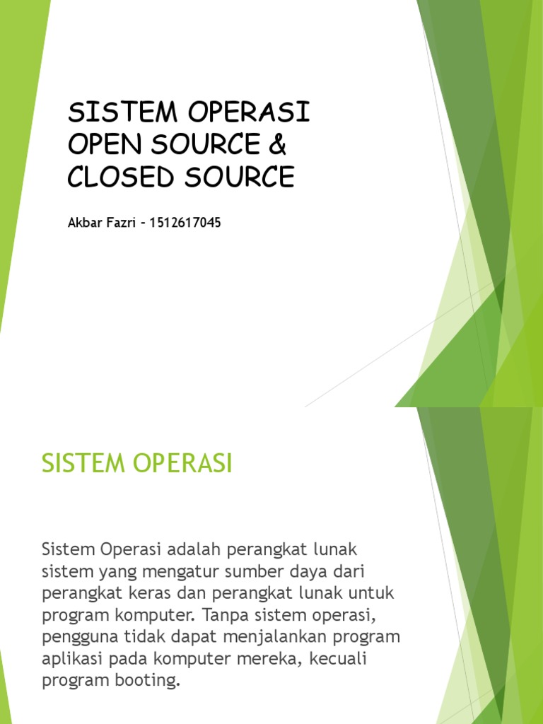Sistem Operasi Open Source & Closed Source | PDF | Teknologi & Rekayasa