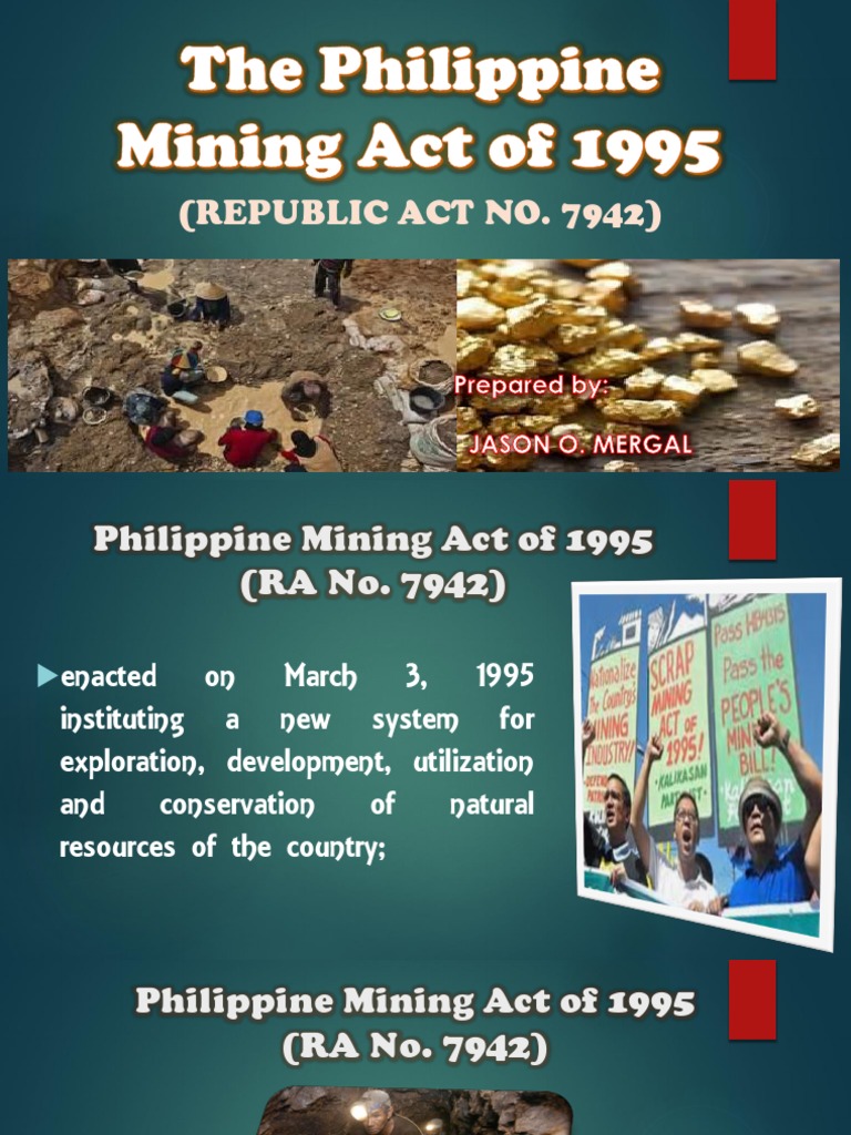 Philippine Mining Law RA 7942 | PDF