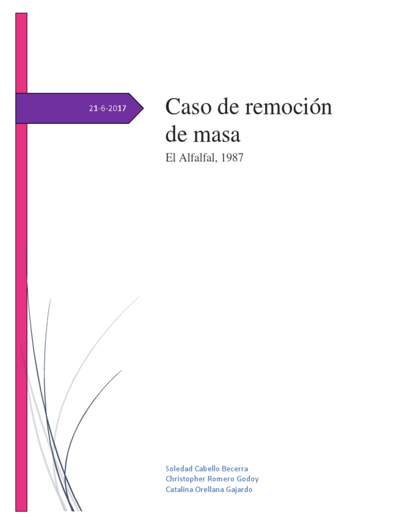 Remocion de Masas | PDF | Temblores | Roca (geología)