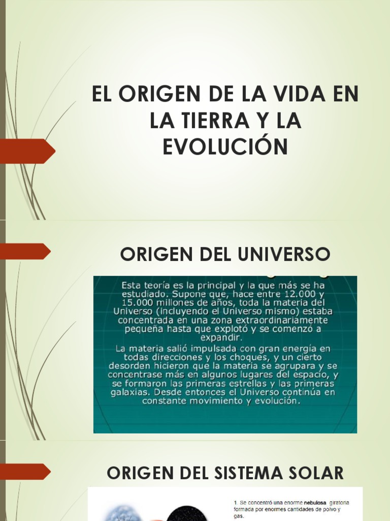 El Origen de La Vida en La Tierra | PDF | Roca (geología) | Placas ...
