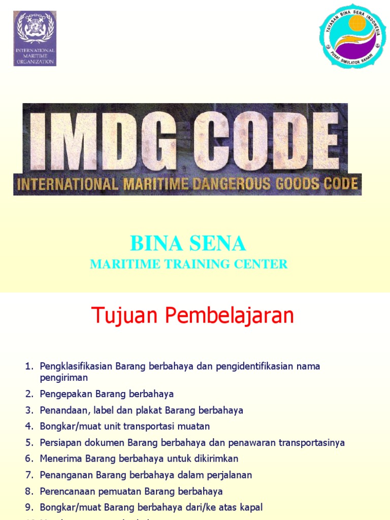 Imdg Code Slide Show | PDF