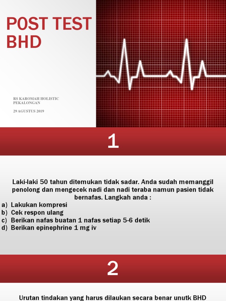 Post Test BCLS | PDF | Pengembangan Diri | Kesehatan Holistik