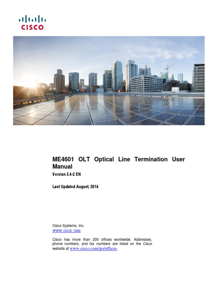 CISCO ME4601 OLT User Manual V3.4-2 EN PDF | PDF | Command Line ...