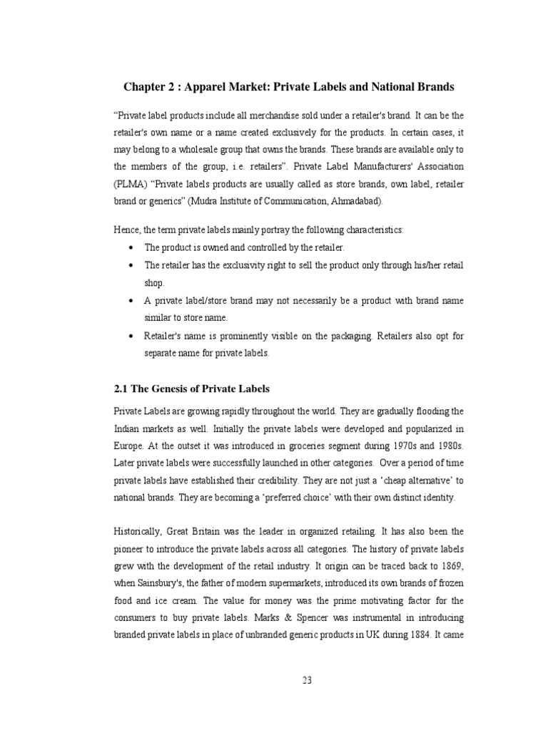 The Rise of Private Labels: Tracing the Historical Development and ...