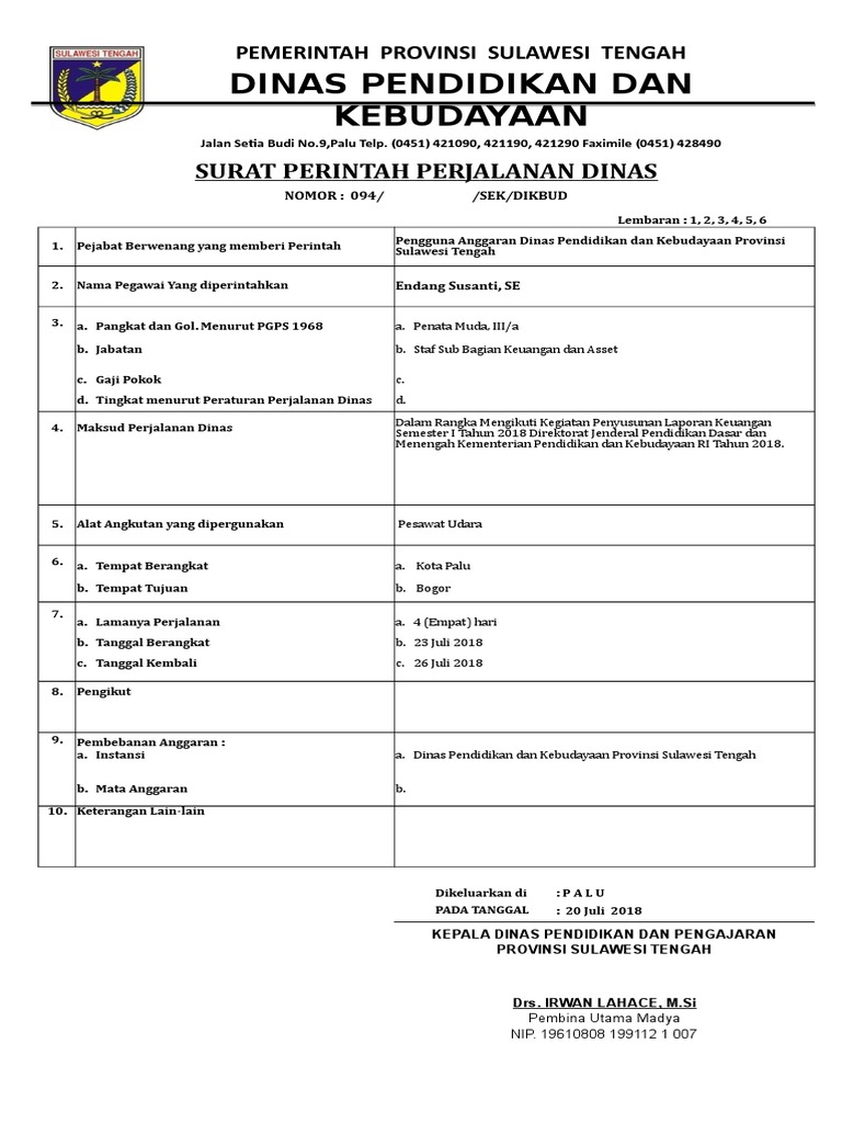 SPPD Perjadin | PDF