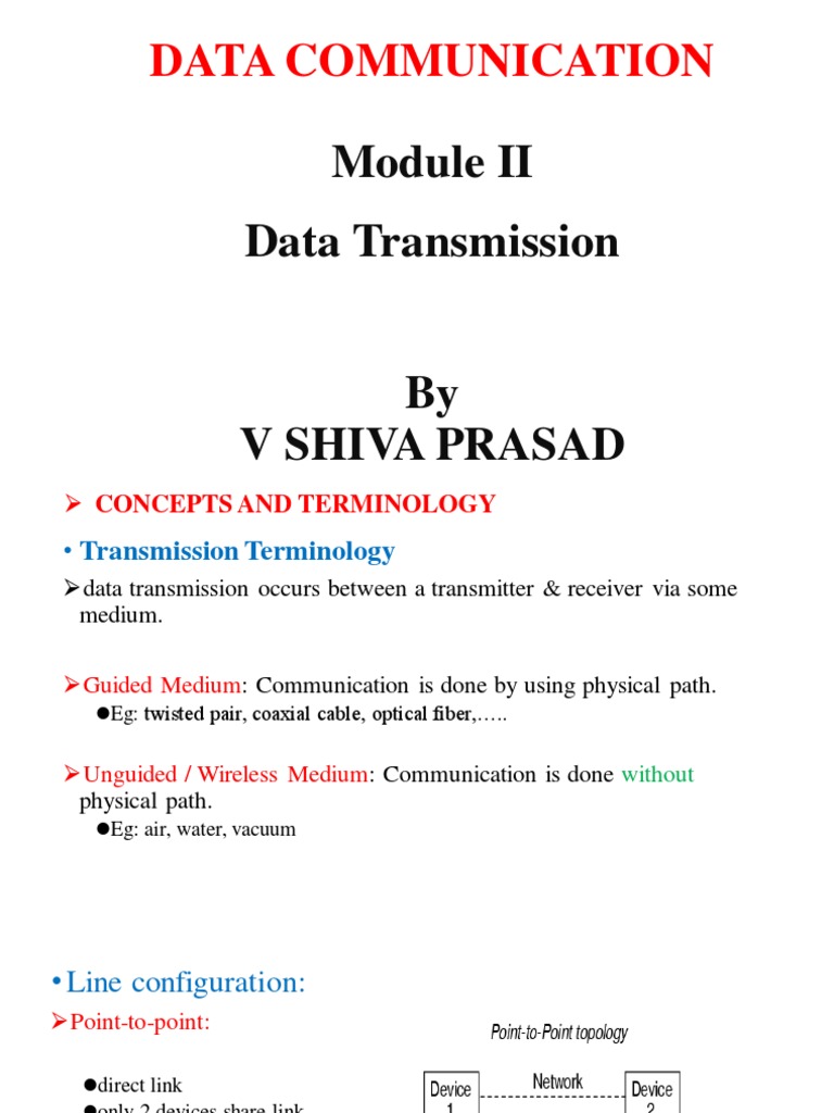 DATA COMMUNICATION - Module 2 - Final PDF | PDF | Signal To Noise Ratio ...