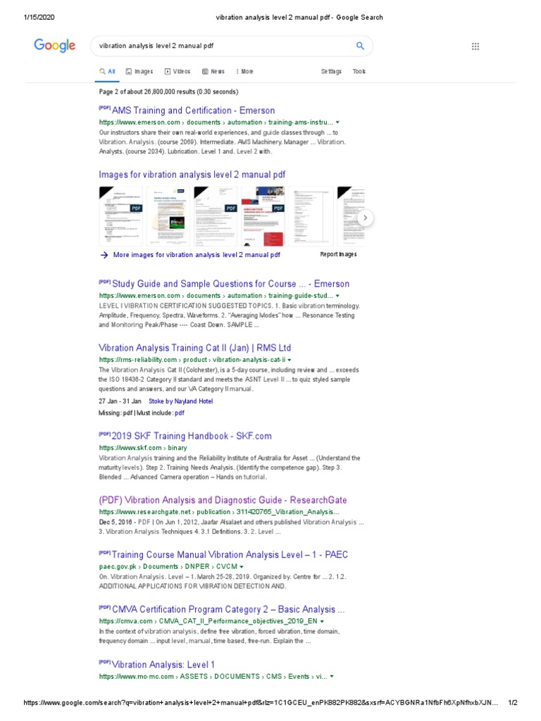 An Overview of Resources for Vibration Analysis Training Material ...