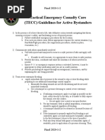 TCCC 2024: Combat Casualty Guidelines | PDF | Shock (Circulatory ...