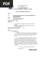 Accomplishment Report GPTA | PDF