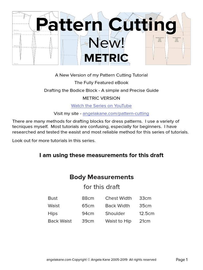 Pattern Cutting Pdf Seam Sewing Waist