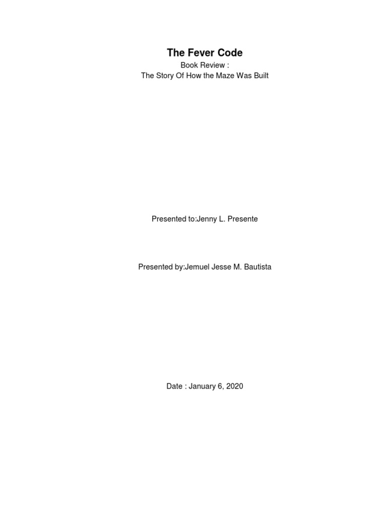 The Fever Code | PDF