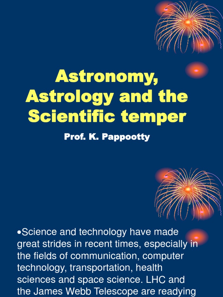 Astronomy, Astrology and The Scientific Temper | PDF | Planets | Moon