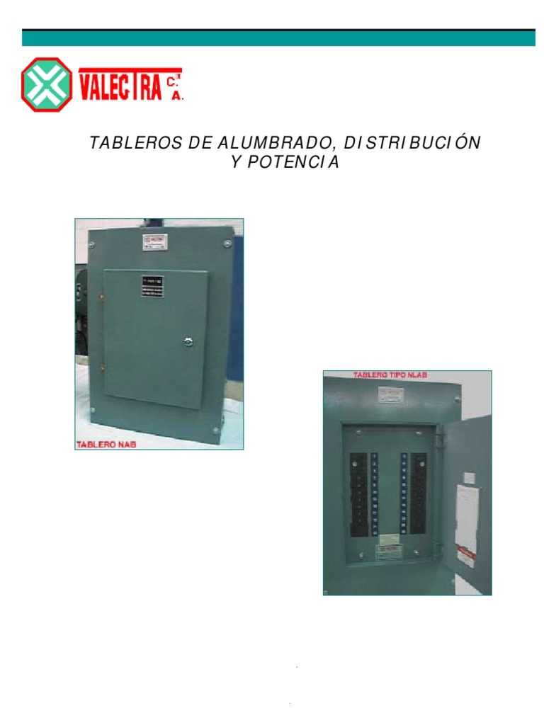 Tableros Eléctricos NLAB-NHB-CDP | PDF | Revestimiento | Electricidad