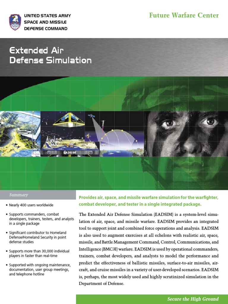 EADSIM: Air Defense Simulation Overview | PDF | Missile Defense | Missile