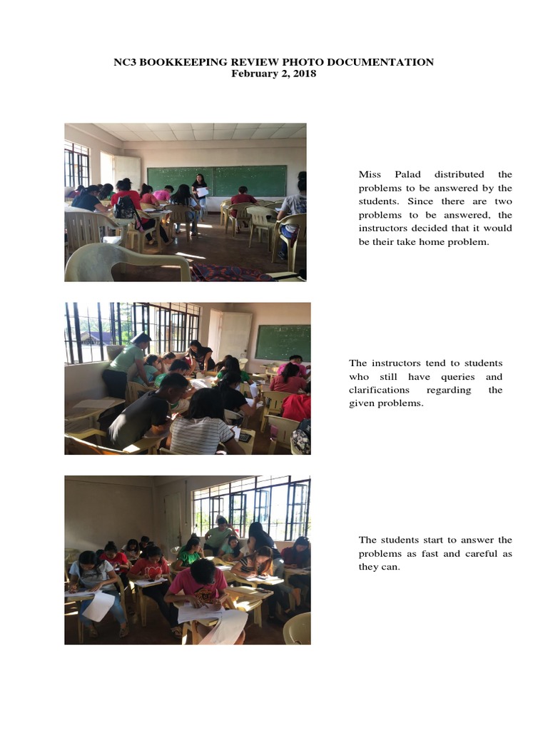 NC3 Bookkeeping Review Photo Documentation