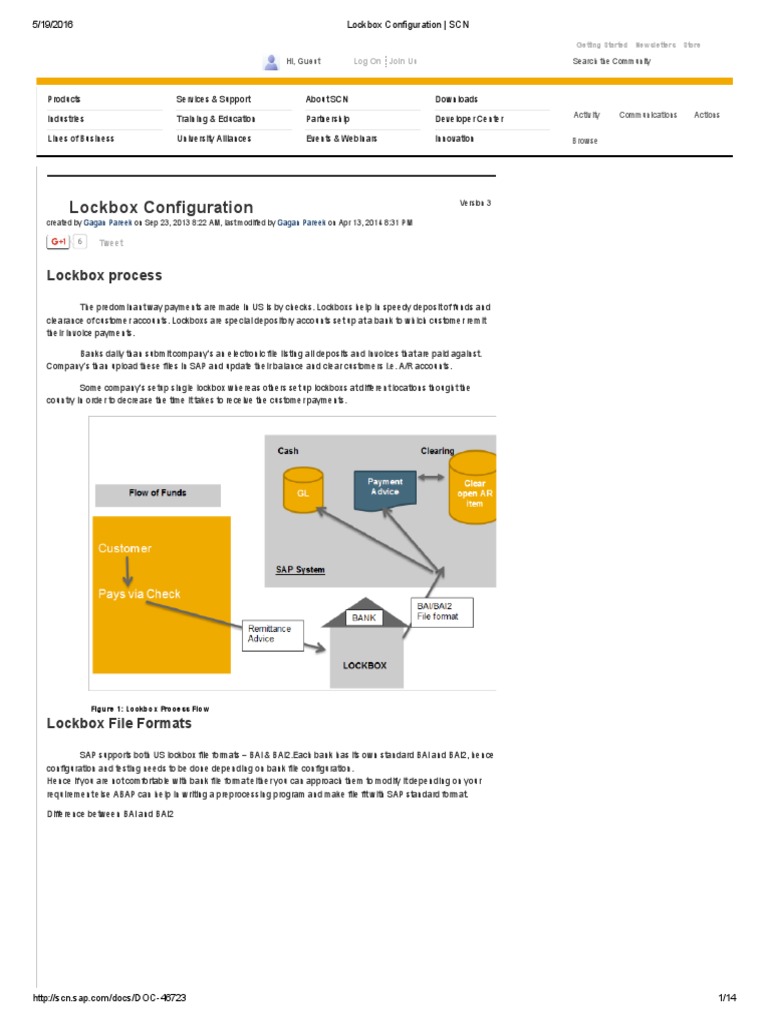 Lockbox Configuration - SCN PDF | PDF | Invoice | Banks