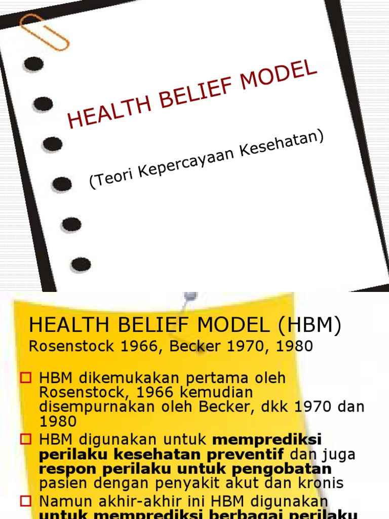 Basics Of Health Belief Model Pdf