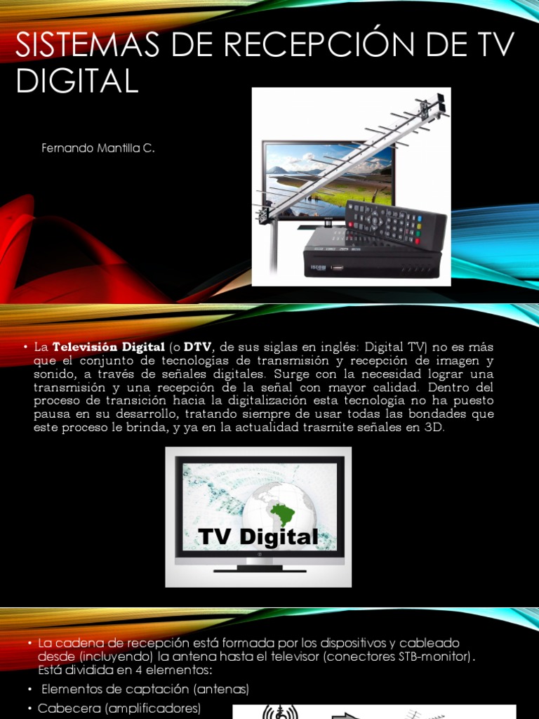 Sistemas De Recepción De Tv Digital Pdf Televisión Digital Televisión