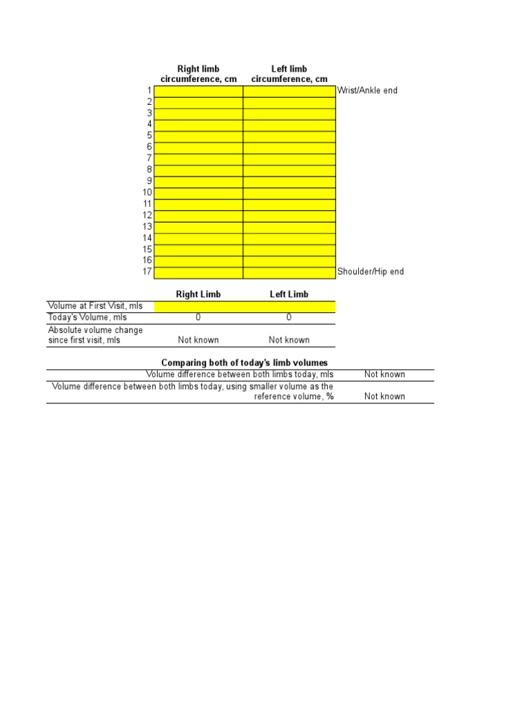 Limb Volume Calculator | PDF | Geometry | Teaching Mathematics
