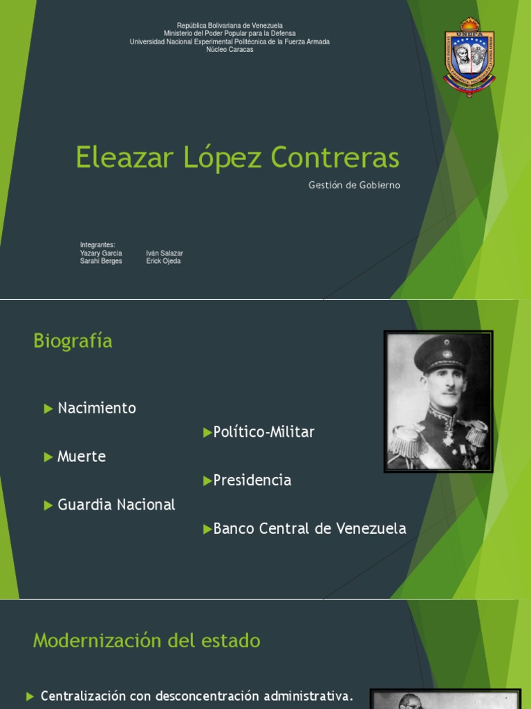 Eleazar López Contreras | PDF | Venezuela | Estado (política)