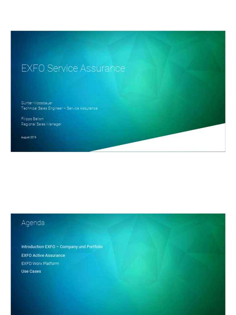 Exfo Active SA Overview v01 | PDF | Voice Over Ip | Session Initiation ...