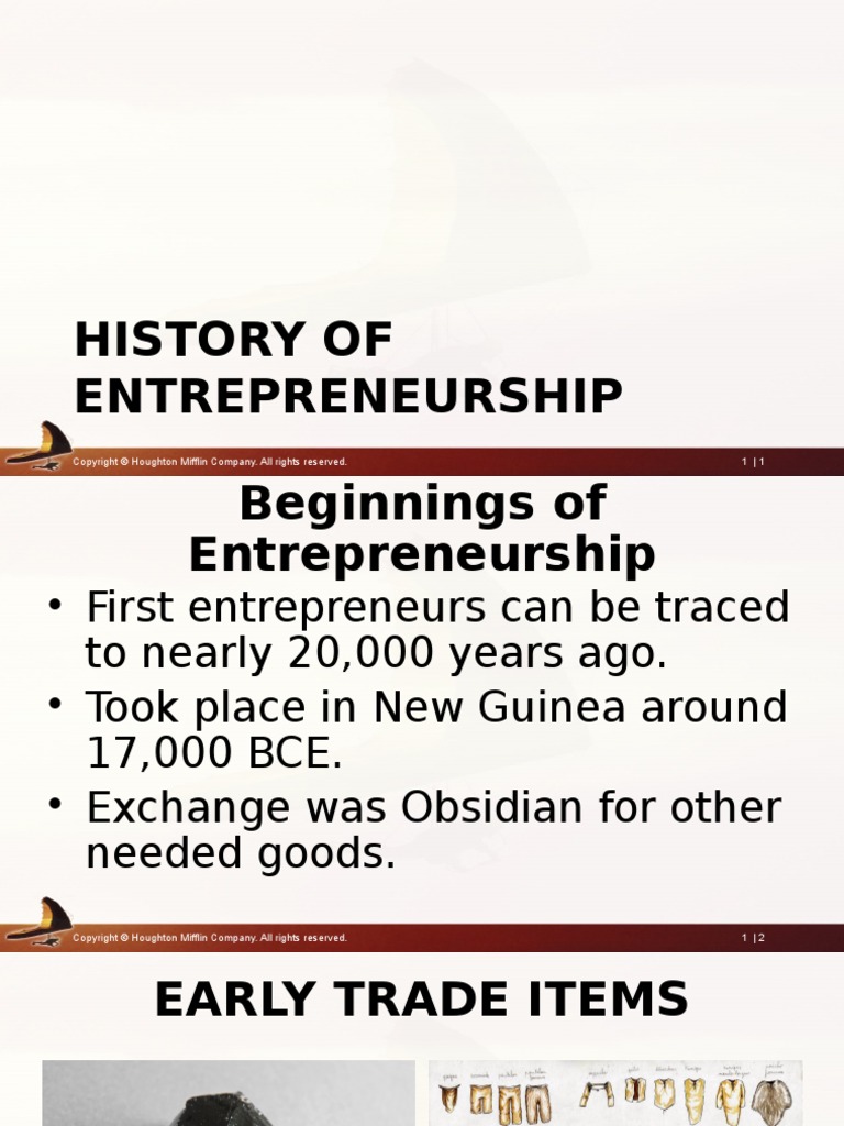 History of Entrepreneurship | PDF | Entrepreneurship | Economies