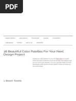 Dashboard Color Palettes | PDF