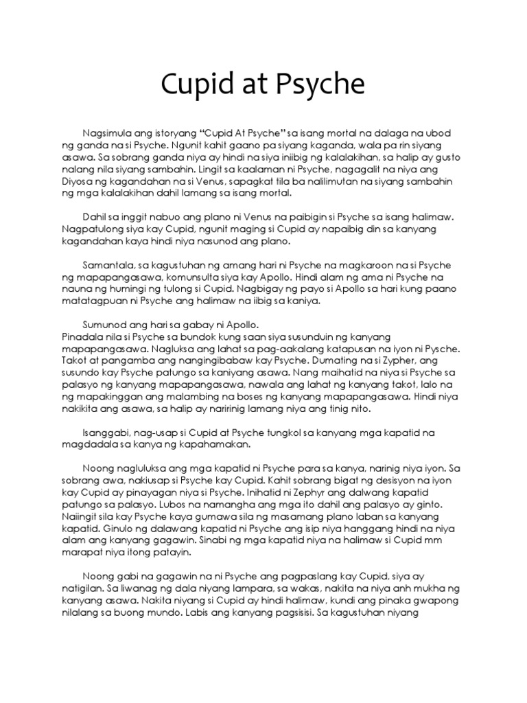 Cupid at Psyche | PDF