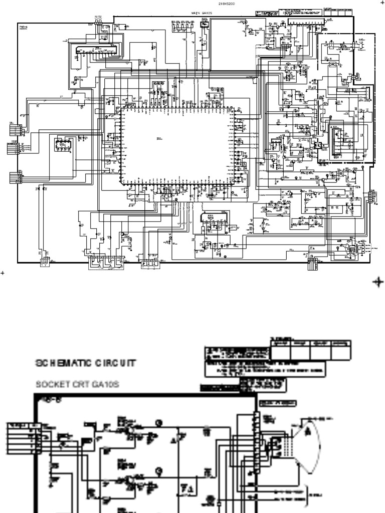 Schematic Circuit for Socket CRT GA10S | PDF