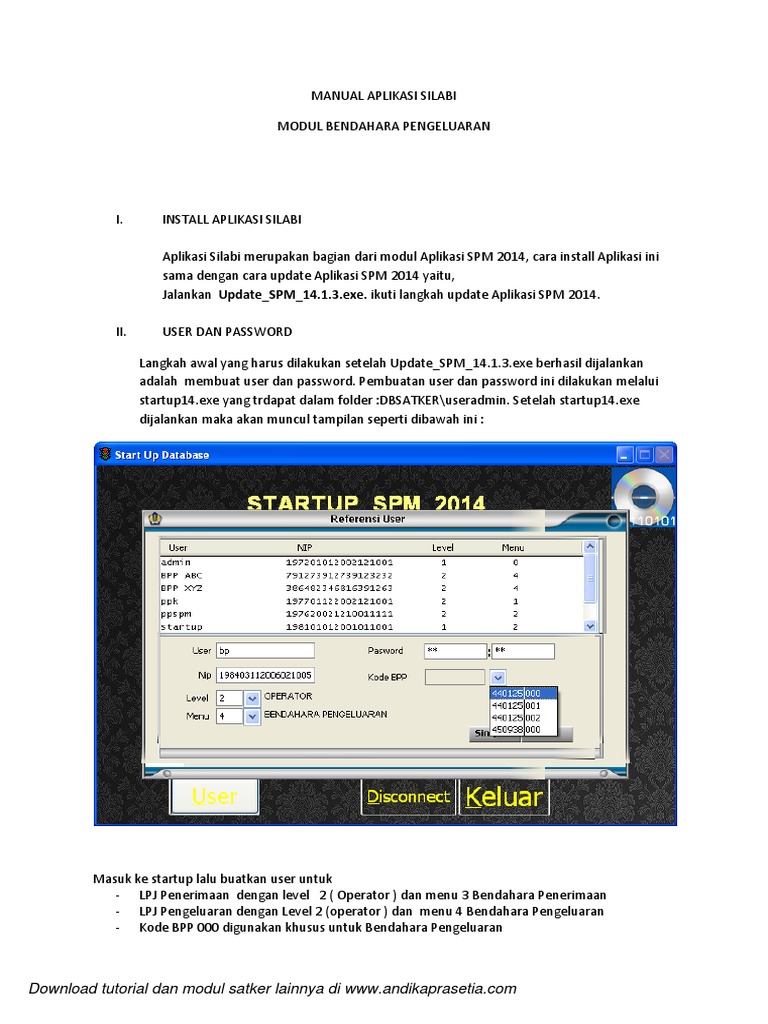 Manual Aplikasi SILABI | PDF