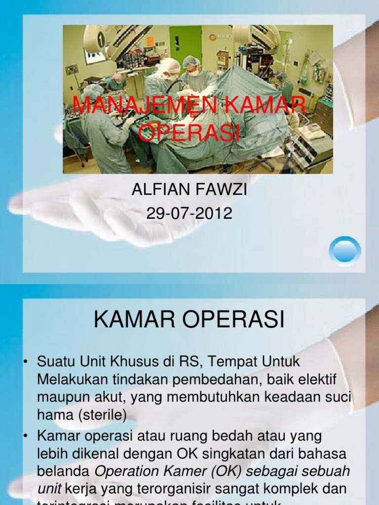 Manajemen Kamar Operasi | PDF