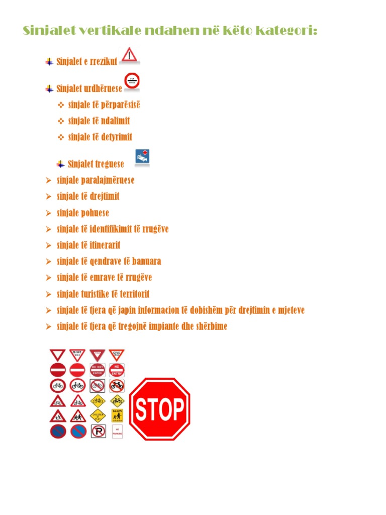 Sinjalet Vertikale | PDF