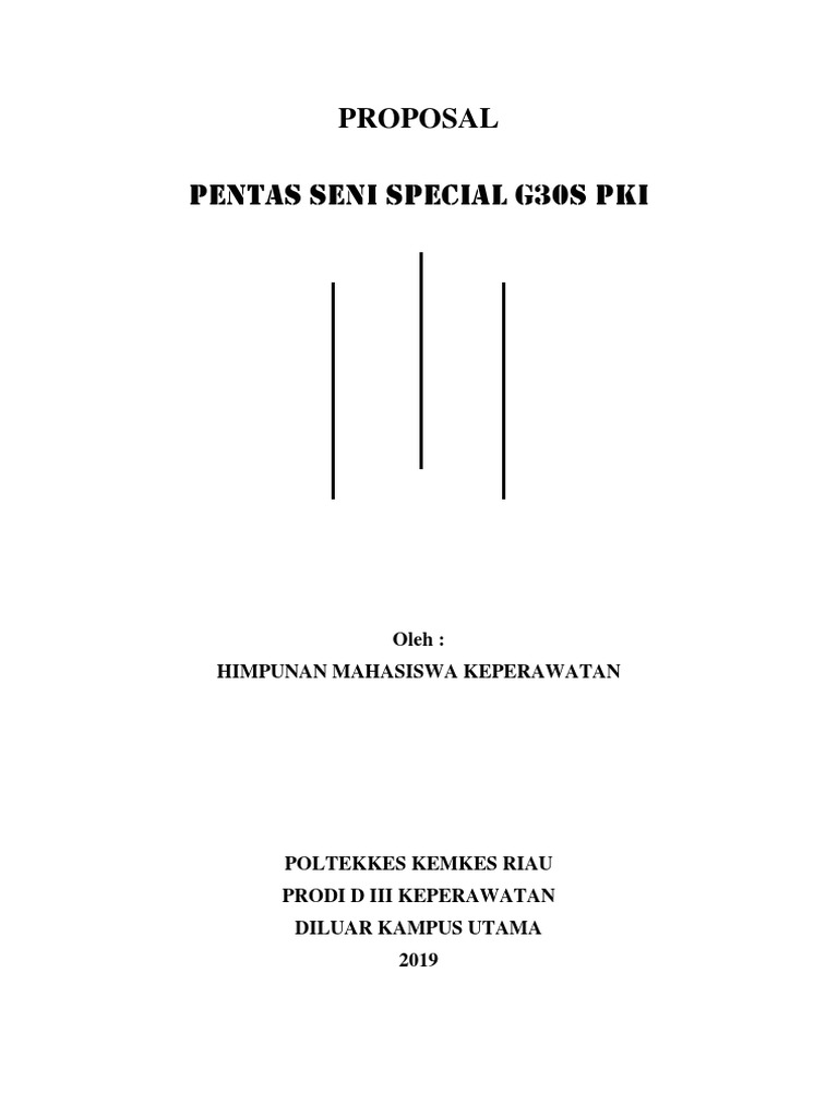 Proposal Pentas Seni G30 S Pki | PDF