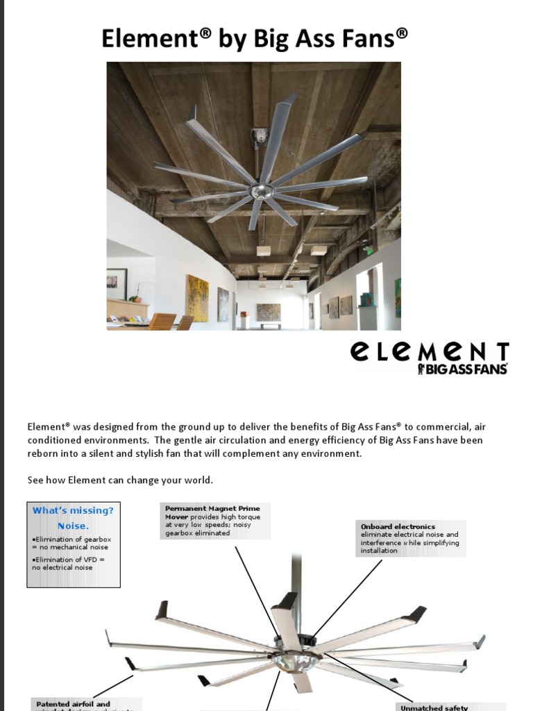 BIG ASS FAN Element Customer | PDF | Engines | Transmission (Mechanics)