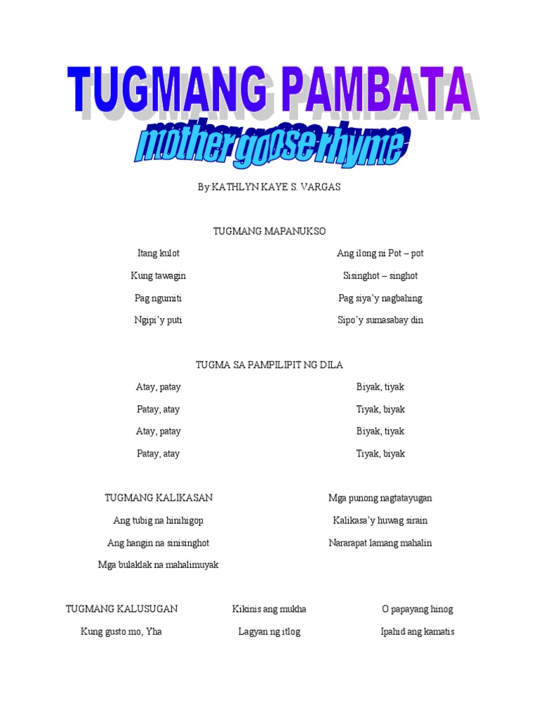 Tugmang Mapanukso Kaye Vargas | PDF