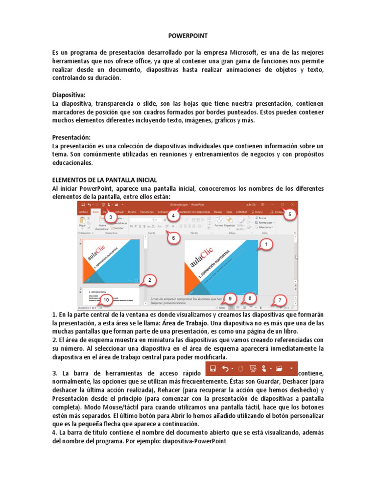Manual de Powerpoint | PDF | Microsoft PowerPoint | Animación