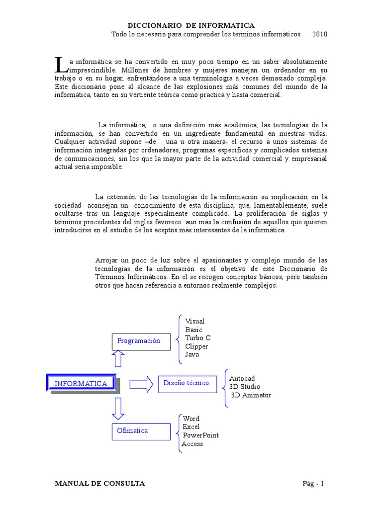 Diccionario Esencial de Informática | PDF | Internet | Hardware de la ...