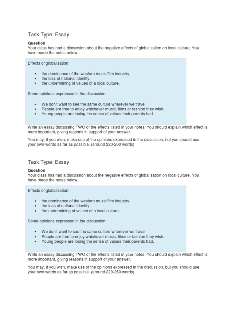 Essay - Task - CAE | PDF