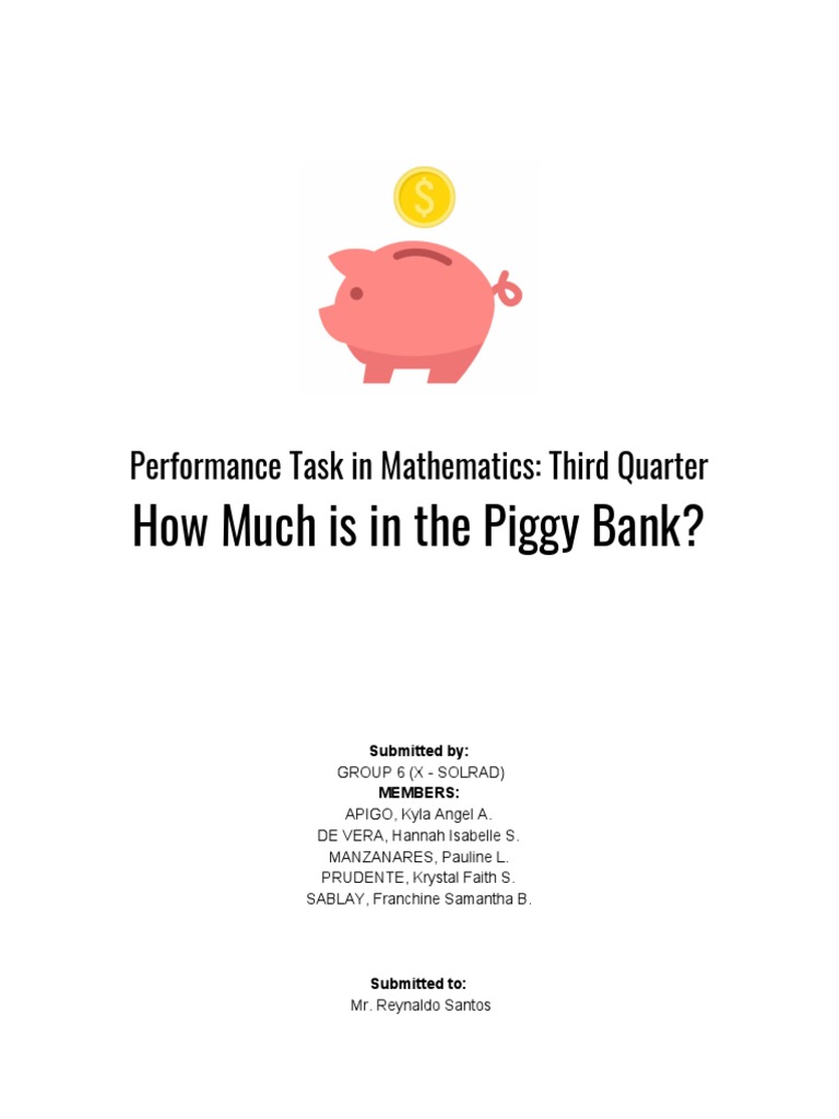 Performance Task in Mathematics - Third Quarter FINAL | PDF | Discrete ...
