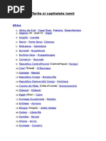 Printable List of Countries and Capitals by Continent | PDF | Asia ...