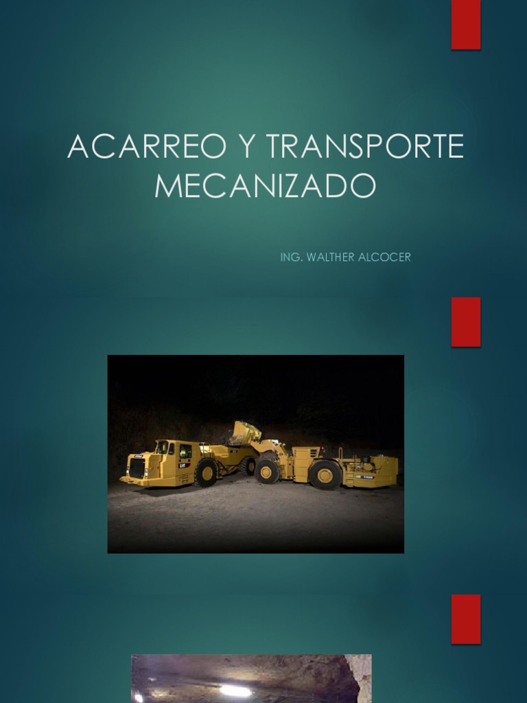 Acarreo y Transporte Mecanizado | PDF