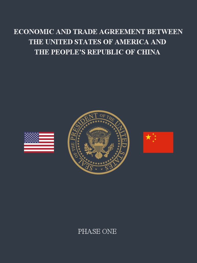 Full Document: US-China Phase One Economic and Trade Agreement | PDF ...