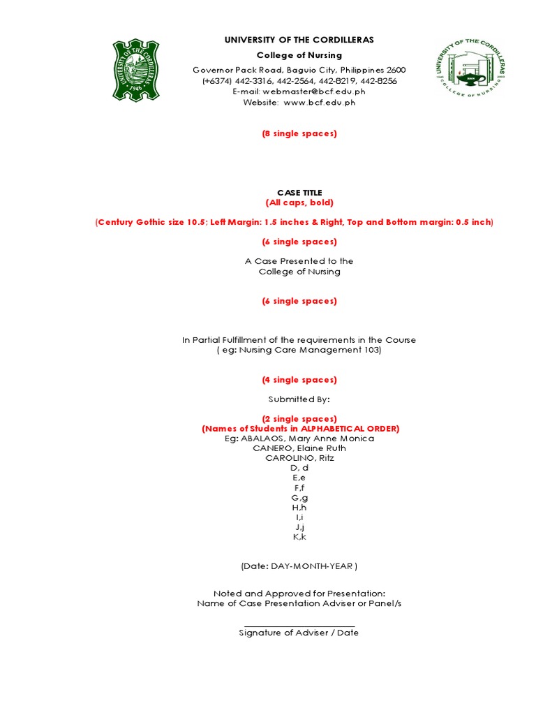 Case Presentation FORMAT 2018 Final | PDF | Lung | Health Sciences