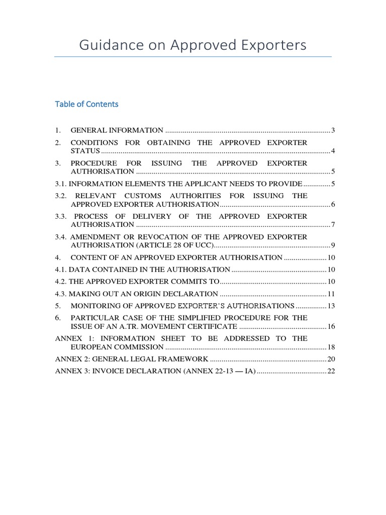 Exporter Status Guide for EU Traders | PDF | Customs | European Union
